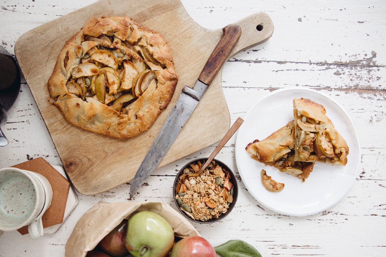 Vegan Open Face Apple Pie – Oatbox