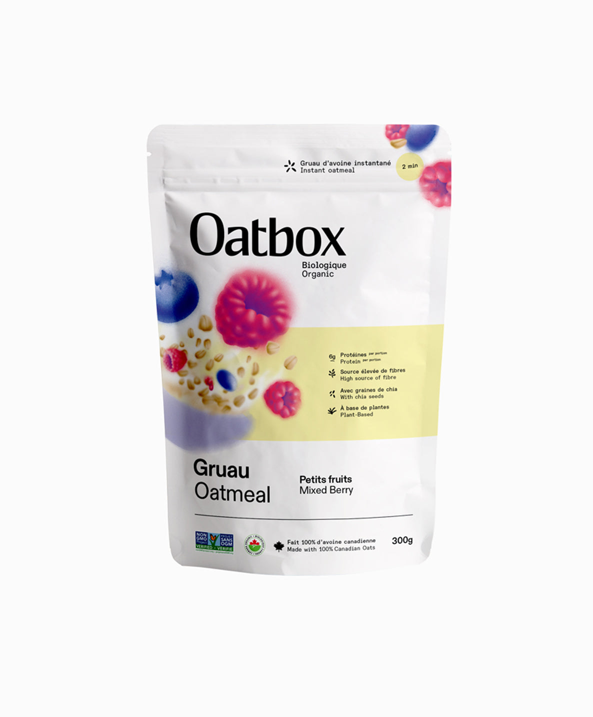 Mixed Berry Oatmeal (300g) – Oatbox